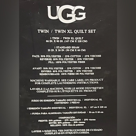 UGG | Bedding | Ugg Crew Twinxl Quilt Set | Poshmark